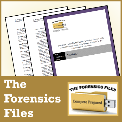 The Forensics Files: UIL LD Debate File Fall 2024 · SpeechGeek Market